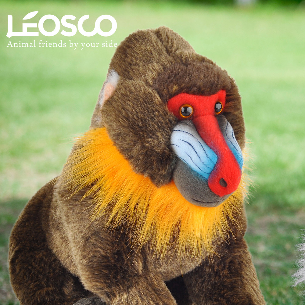LEOSCO全新正品国家地理毛绒玩具山魈羊驼羚羊亲肤早教孩子礼物