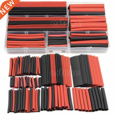 150pcs 2:1 Polyolefin Het Shrink Tubing Tube Sleeving Wrp