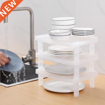 Kitchen Storage Rack Closet Shelf Stackable Dish Drying Rack