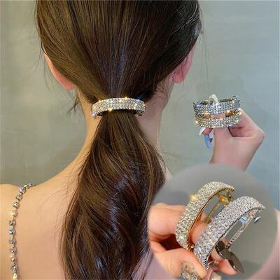 Fashion Girl Metal Rhinestone Hair Clips For Women Hair Barr