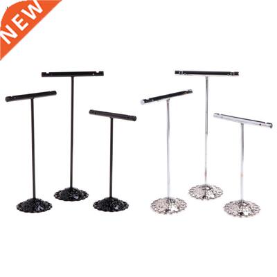 3 Pcs Alloy Earrings Display T-Shape Stand Showcase Jewelry