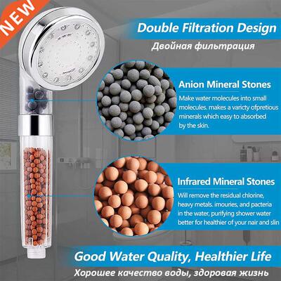 Bathroom 3/7 Colors Changes Temperature Sensor Led Shower He