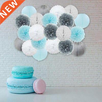80%HOT21Pcs/Set  Foldable Party Lantern Round Paper