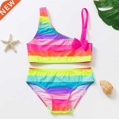 2~12Y Kids Swimwear Two pieces Girls swimsuit High quality
