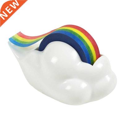 Kawaii Rainbow Masking Tape Dispenser Decorative Desk Organi