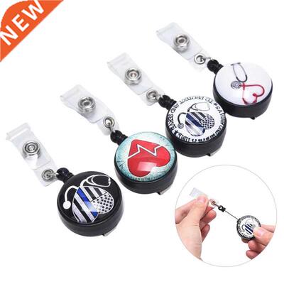 Heart Doctors Nurse Office Retractable Reel ID Pull Badge La