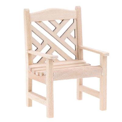 1:12 Dollhouse Furniture Miniature Wooden Kitchen Chair