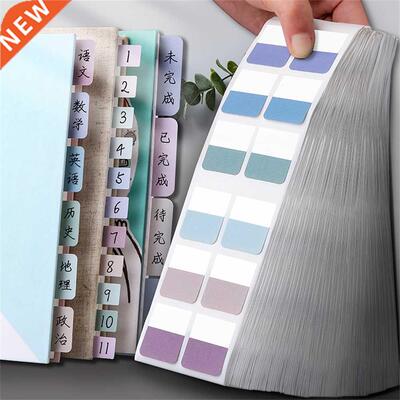 10 Sheets Sticky Index Tabs, Writable File Tabs Flags Notebo