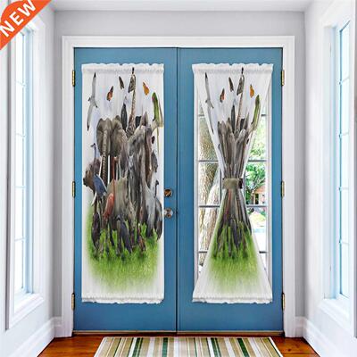 3D Wild Animals Zoo Japanese Door Curtain for Living Room
