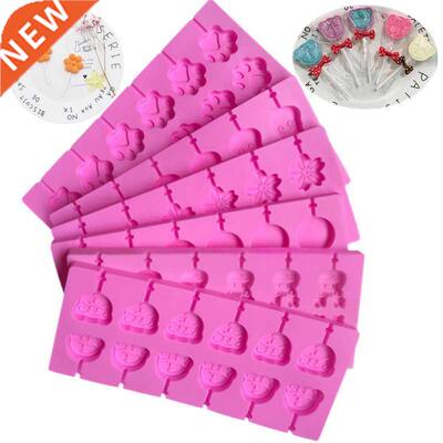 Slcone Food Grade Chocolate Lollpop Molds Wthout Rod