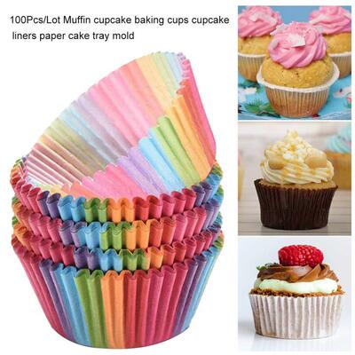100Pcs/Lot Muffin cupcake baking cups cupcake liners paper c