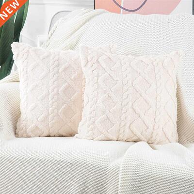 Decorative Home Pillows Retro Fluffy Soft Throw Pillow Cover