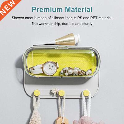 Wall Mounted Shower Glasses Watch Box Holder Bathroom