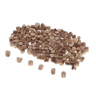 100pcs 3-6mm Ruic yled Mini NaturalWood Slices Slabs