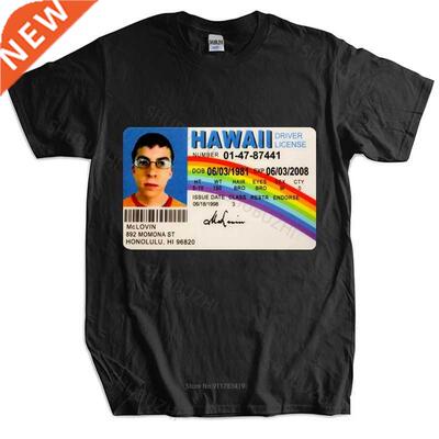 Homme t shirt summer men t-shirt Mclovin id card superbad ge