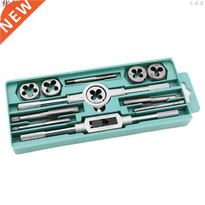 12pcs Tap Die Set M3-M12 Screw Thread Metric Taps Wrench Die