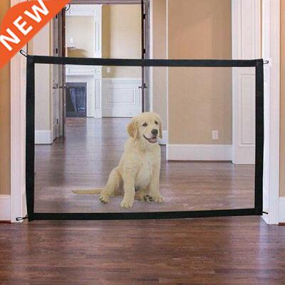71/43x28'' Foldng Pet Mesh Gate Dog Baby Magc Safe Net