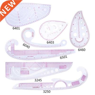 7pcs Sewing Patchwork Ruler Plastic Garment Cutting Craft Sc