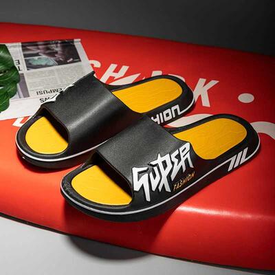 Slippers Mens 2022 Summer New Casual Striped Beach Flip Flop