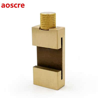 Stop Block Brass Steel Ruler Positioning Block Woodworking L