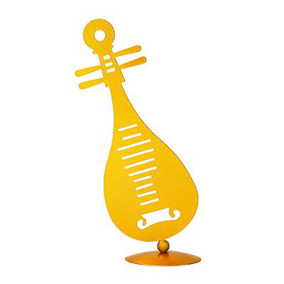 Luxury Office Clef Modern Gold Music Note Figurine Iron Art