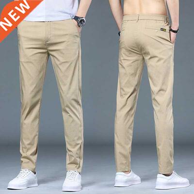 2022 Sprng Autumn New Casual Pants Men's Pure Color