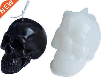 3D Skull Shape Silicone Mold  Candle Plaster Silicone