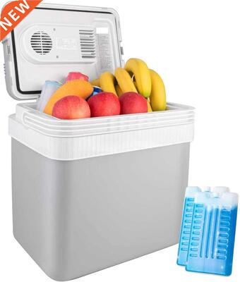Electric Cooler 26 Quarts/ 24 Liter, 12V DC Portable Thermoe