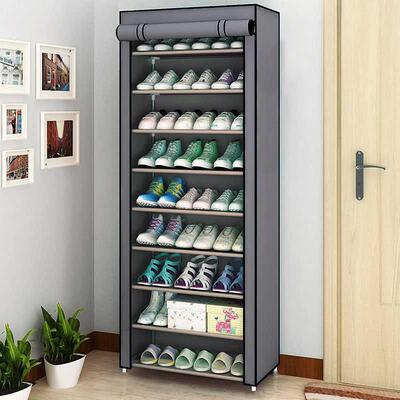 Multilayer Shoe Cabinet Vertical Space Saving Nonwoven Shoes