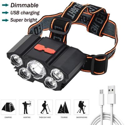 5/7 LED USB Rechargeable Zoom Led Headlamp Fishing