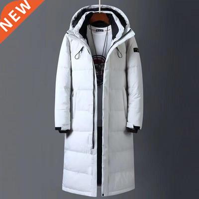 Men winter warm coat padded overcoat long down jacket man