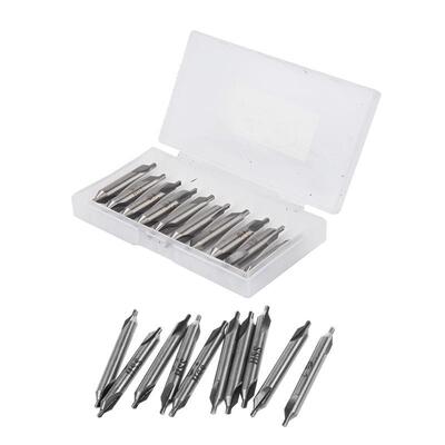 20Pcs 60 Degrees Center Bits and Drills Combined Center Dril