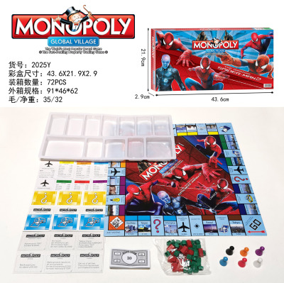 外贸俄语版英文monopoly名胜古迹海盗大富翁英文语卡牌桌游玩具