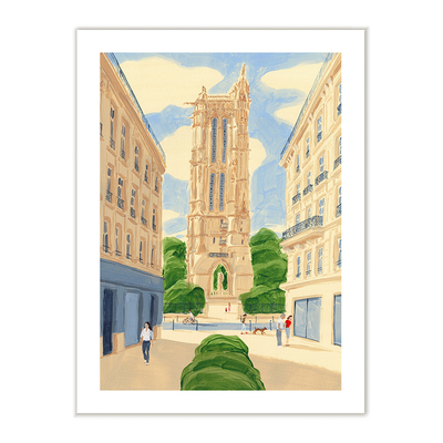 【捡漏合集】Yukiko Noritake插画复刻艺术版画法式建筑装饰画芯