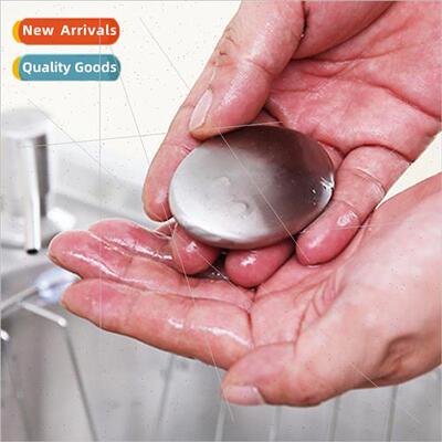 Oval Stainless Steel Soap Round Metal Deodorizing Soap Deodo