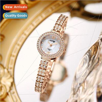 Ins full diamond mother pearl lady quartz women watch waterp