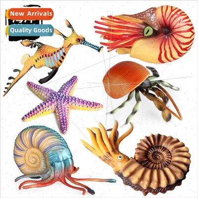 Ancient simulation animal model solid ocean seahorse starfis
