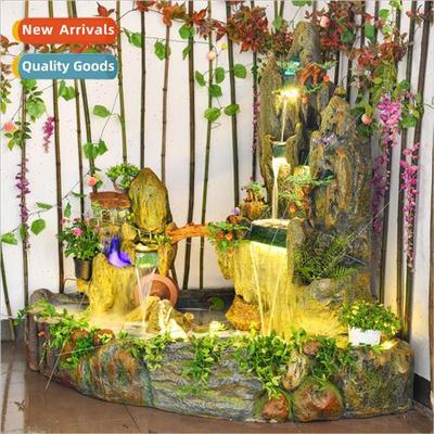 Rockery fountain feng shui wheel large floor ornaments indoo
