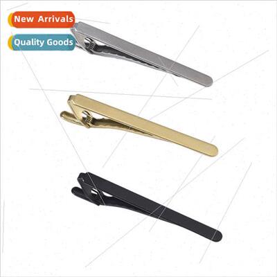 New high  electroplated gold silver business tie clips fashi