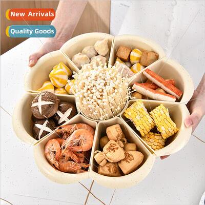 Home Kchen Food Grade Hot Pot Plate Thick mple Rotatable Com