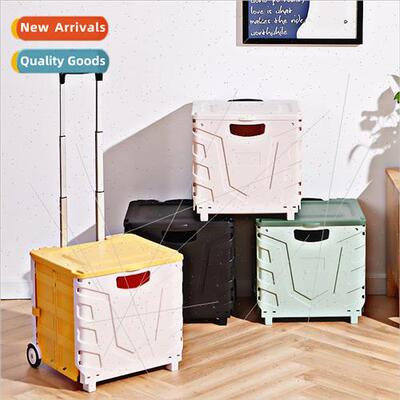 Car Storage Box Trolley Foldable Shopping Cart Car Trunk Sto