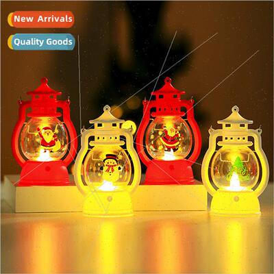 New Christmas LED light-emting portable small oil lamp night