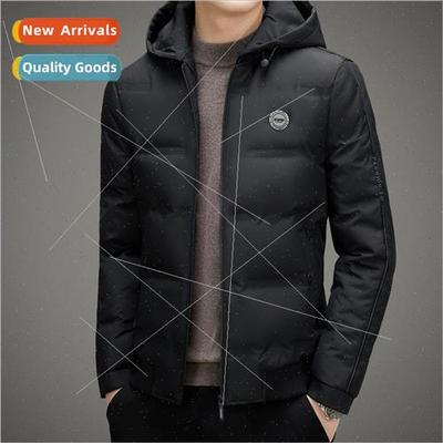 2023 men winter new light down jacket nd handsome casual sho