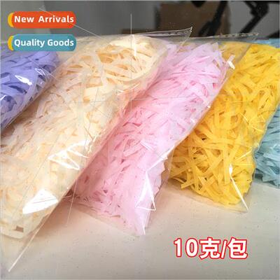 10g/pack raffia shredded paper gift box filler Easter grass