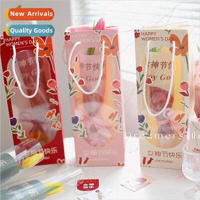 Goddess Day Window Tote  Box  Empty Flower Bag Bouquet Cente