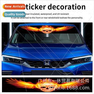 Halloween 3D cat eye in front windshield sticker rear windsh