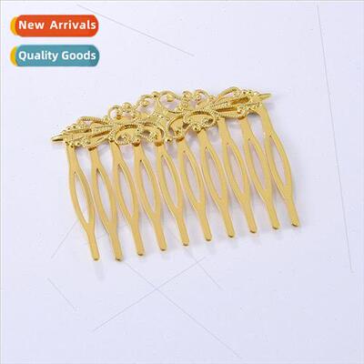 8 teeth flower piece hair comb/tooth comb (07931) hair bun c
