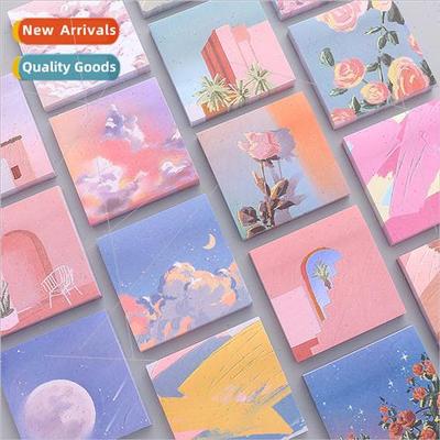 Creative 80 pieces of landscape convenience stickers colorfu