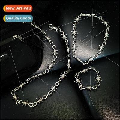 Thorns iron thorns pants chain men women ins collarbone chok