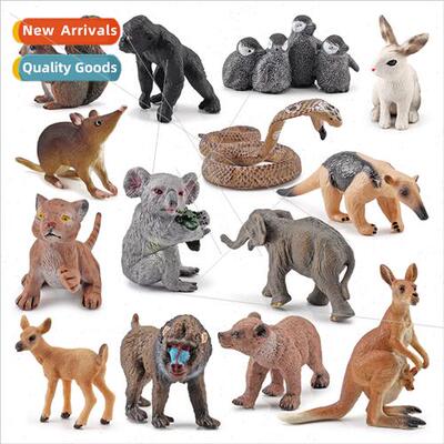 Brown bear whe-tailed deer anteater kangaroo koala squirrel